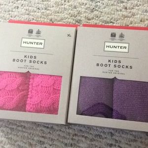 Hunter | Shoes | Hunter Pink Tall Rain Boots 2x Hunter Socks | Poshmark